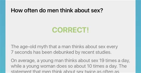 How Many Times A Day Do Men Think About Sex Girlsaskguys