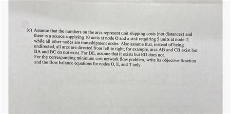 Solved Problem 5 20 Points Consider The Following Network