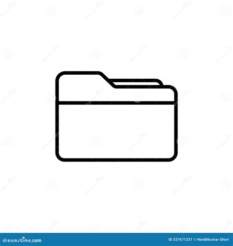 Folder Icon Set Computer Data File Vector Symbol Simple Project Web