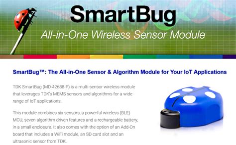 Eye On Npi Tdk Invensense Smartbug Multi Sensor Wireless Module Eyeonnpi Digikey Adafruit