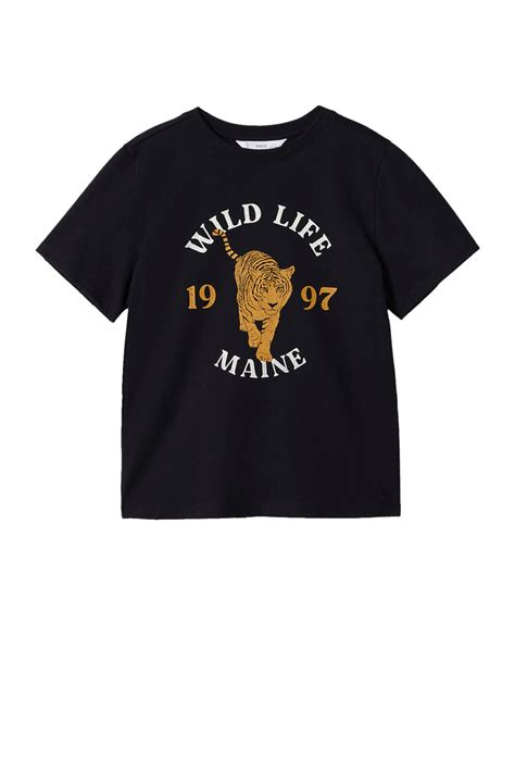 ᐅ Футболка LIFE с принтом и надписью для мальчика Mango Kids со скидкой ...