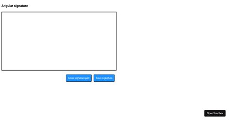 Angular Sign And Save Codesandbox