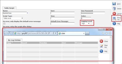 Table Level Scripts Logging And Performance Sage CRM Tips Tricks