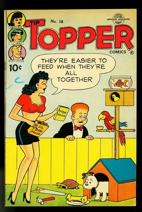 Tip Topper 18 1952 Fritzi Ritz Peanuts Golden Age Fn Comic Books