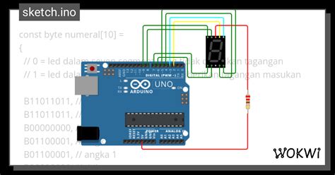 7 Segment Wokwi Esp32 Stm32 Arduino Simulator