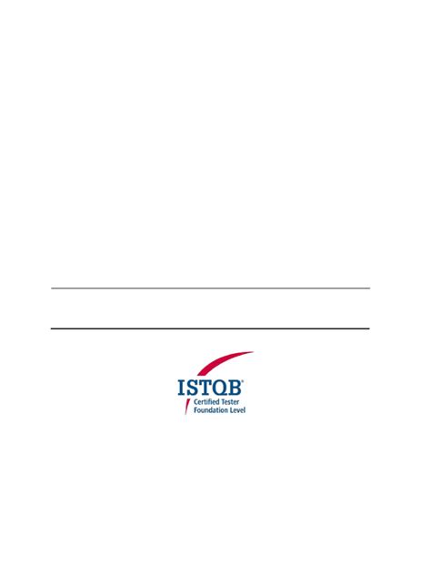 Istqbctflsyllabus V40p1 Pdf Software Testing Quality Assurance