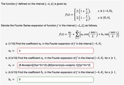 solved the function f defined on the interval [ 4 4] is