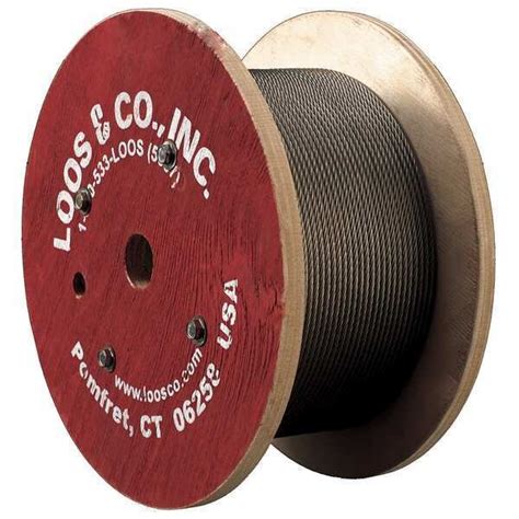 Loos Cable 5 32 In 300 Ft 480 Lb Capacity Sf15679d 0300sp Zoro