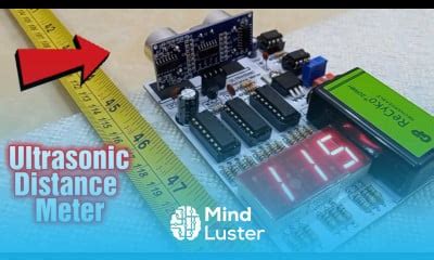 Learn Ultrasonic Distance Meter Without Microcontroller Electronic Distance Meter Without