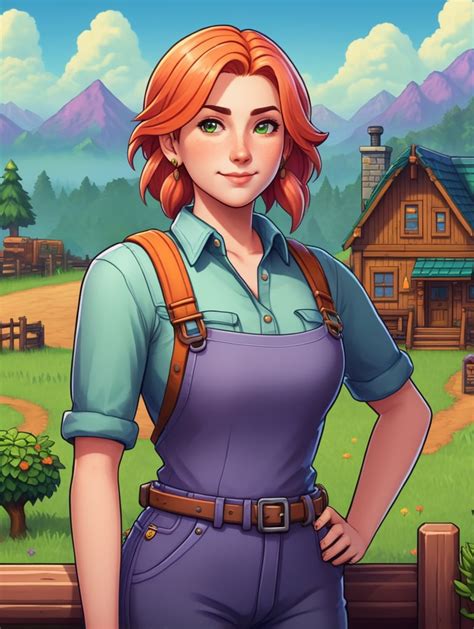 Premium Free Ai Images Leah Aus Stardew Valley Ist Curvy Geworden