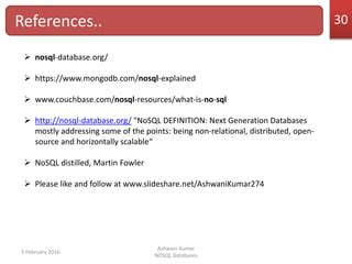 Introduction To NOSQL Databases PPTX