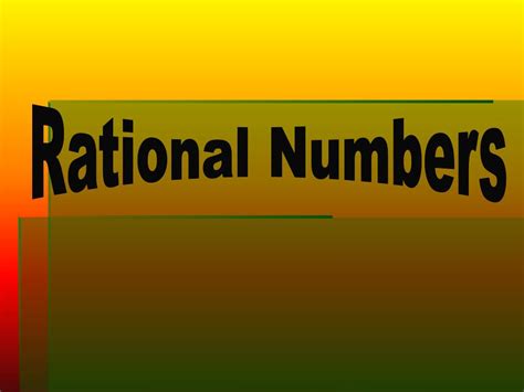 PPT Rational Numbers PowerPoint Presentation Free Download ID
