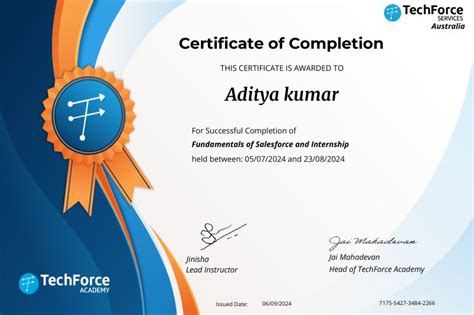 Salesforce Techforceacademy Gratitude Learning Growth Careerdevelopment Aditya Chaudhary