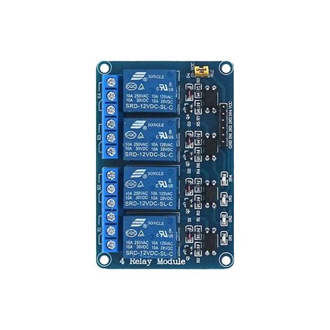 Relay Module 12V 4 Channel Low Level Trigger Makers Electronics