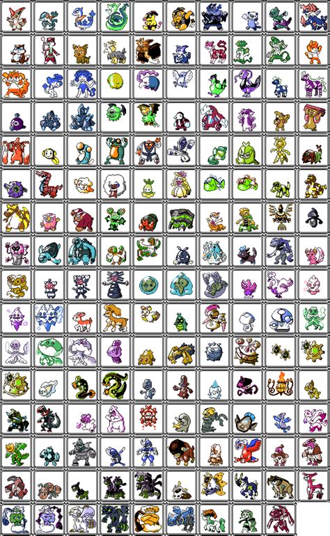 Unova Dex Gsc Style Shiny Colours By Axel Comics On Deviantart
