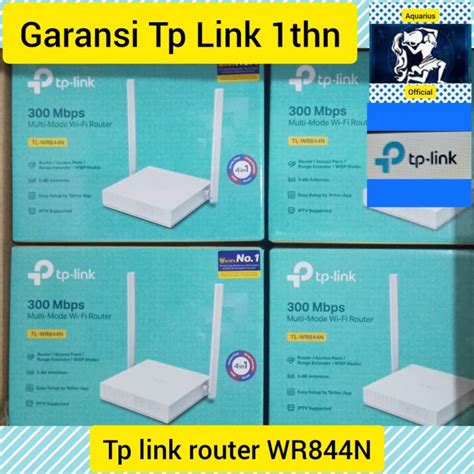 Jual Tp Link Tl Wr844n New 300mbps Multi Mode Access Point Wi Fi Router Shopee Indonesia