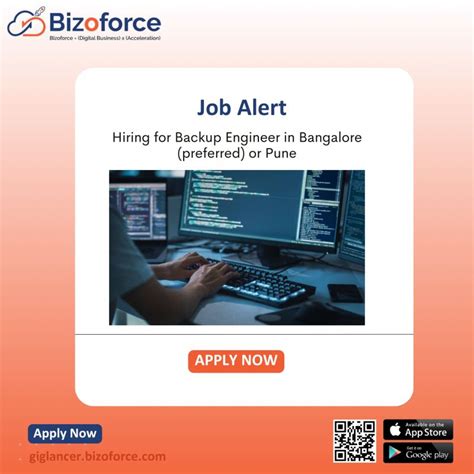backupengineer techjobs bangalorejobs punejobs dataprotection