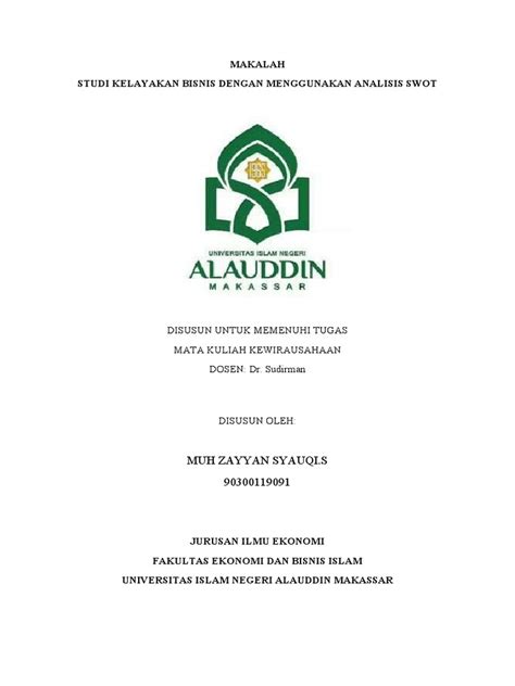 Tugas Final Kewirausahaan Pdf