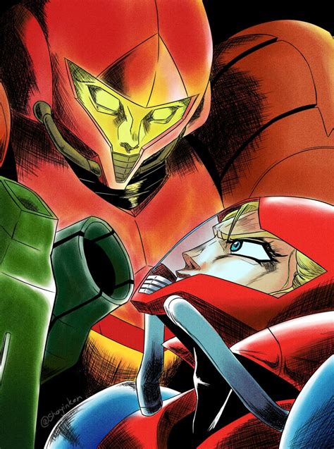 Sa X Samus Aran Metroid Metroid Fusion Nintendo Absurdres Commentary English Commentary