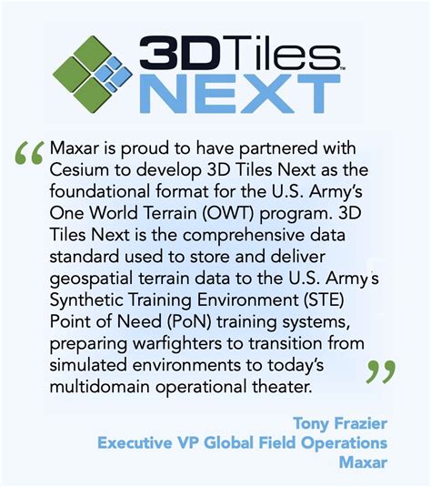 Cesium On Twitter In Developing 3d Tiles Next We Collaborated