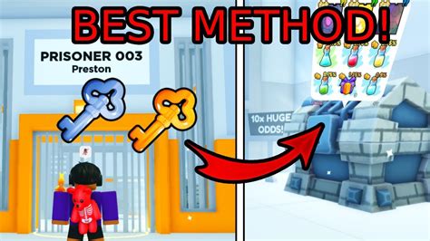 The Best Way To Earn Prison Keys In Ps99 Youtube
