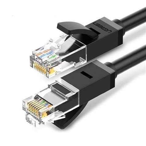 ᐉ Мережевий кабель патч корд Ugreen Nw102 Cat6 U Utp Round Ethernet Cable 1 м Black 20159
