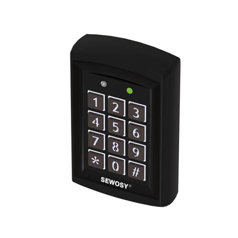 Clavier à Code Et Badge Noir Em 125khz Bornier