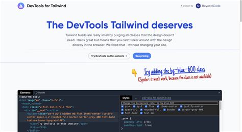 Devtools For Tailwind Tailkits