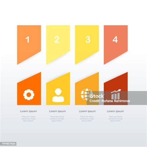 Vertical Infographic Template Design Business Concept Infographic With 4 Icons Options Steps Or
