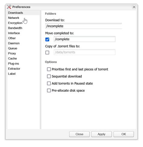 Free Space In Download Folder Error Deluge R Unraid