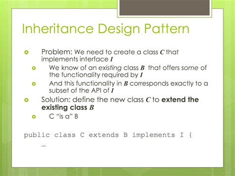 Ppt Understanding Design Patterns Of Inheritance And Adapter In Java