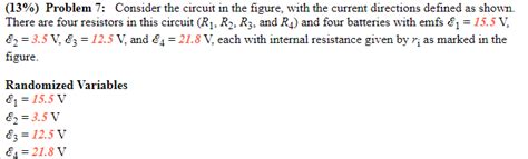 Solved 13 Problem 7 Consider The Circuit In The Figure Chegg Com