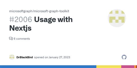 Usage With Nextjs · Issue 2006 · Microsoftgraphmicrosoft Graph