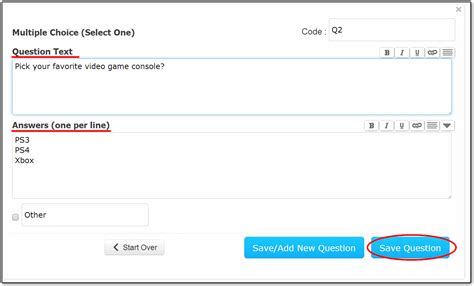 Multiple Choice Single Answer Radio Button Surveyanalytics Online Survey Software