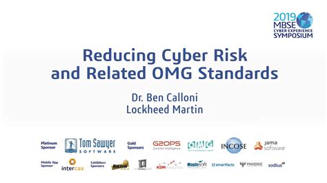 2019 Mbse Cyber Experience Symposium Presentations Mces 2019 Ea Reducing Cyber Risk And