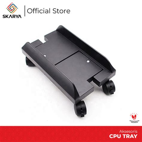 Jual Cpu Tray Cubic Tray Komputer Rak Roda Cpu Meja Komputer Ct 05 Baru Hitam Jakarta
