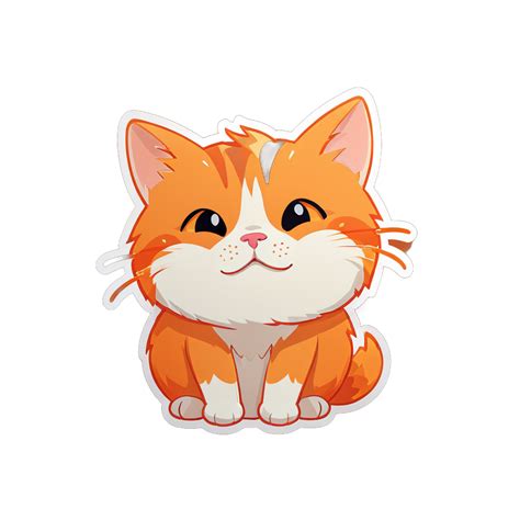 I Made An Ai Sticker Of Sad Orange Cat