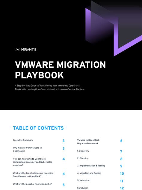 Mirantis Vmware Migration Playbook Pdf