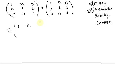 Solved Prove That The Set Of Matrices Of The Form Is A Group Under