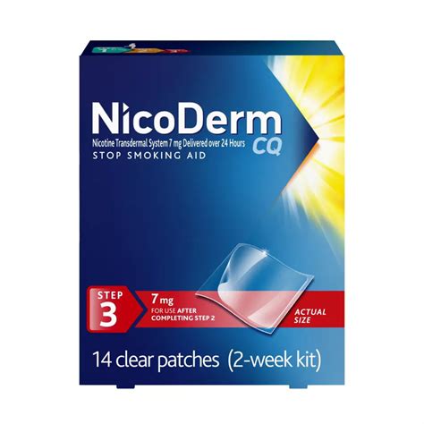 Nicoderm Cq Nicotine Patches 8 Weeks To Quit Bundle For Light Smoker