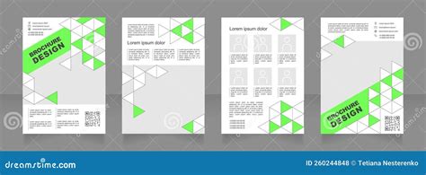 Executive Team Blank Brochure Design Stock Vector Illustration Of