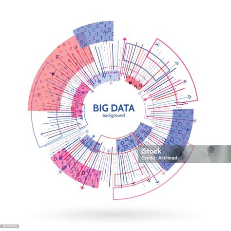 Visual Data Stream Information Abstract Data Conection Structure Futuristic Information
