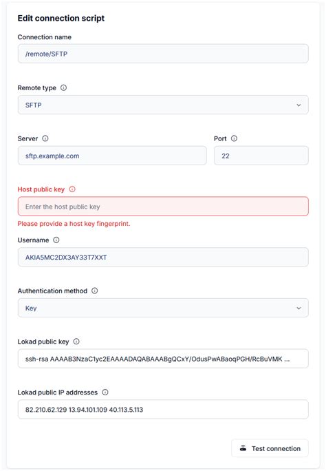 Connection Scripts Lokad Technical Documentation