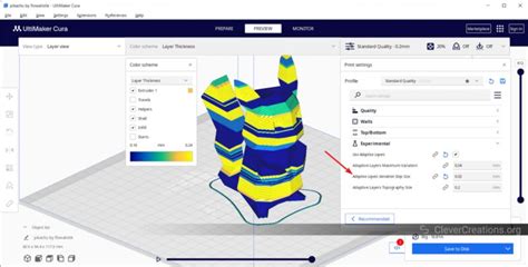 cura adaptive layers use variable layer heights for insane 3d prints