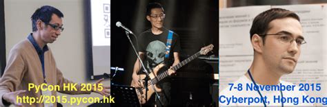 Pycon Hk 2015 First Batch Of Speakers Are Announced Open Source