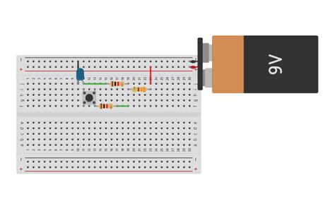 Circuit Design Push Button Led Tinkercad