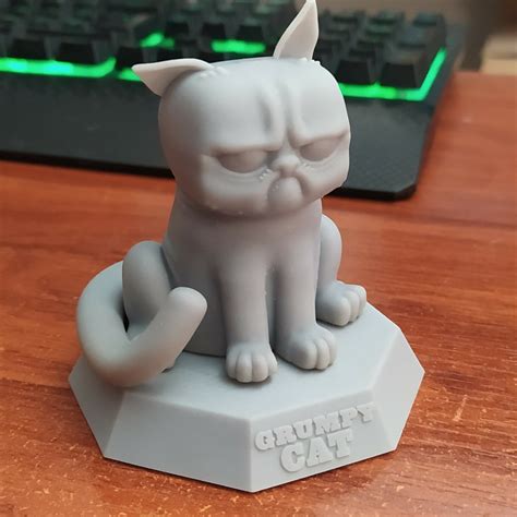 Stl File Grumpy Cat・model To Download And 3d Print・cults