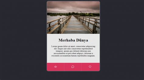 HTML CSS ile Div Örneği Tasarım Kodlama