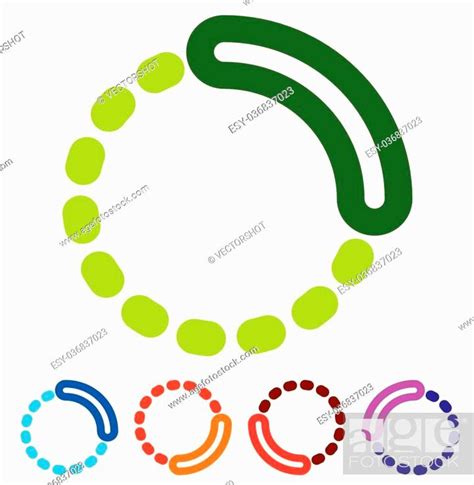 Preloader Or Buffer Shapes Circular Elements Symbols User Interface