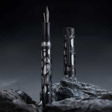Asvine V169 Vacuum Filling Fountain Pen Matte Black Water Drop Skeleton Asvine V169 Vacuum Filling Fountain Pen Matte Black Water Drop Skeleton